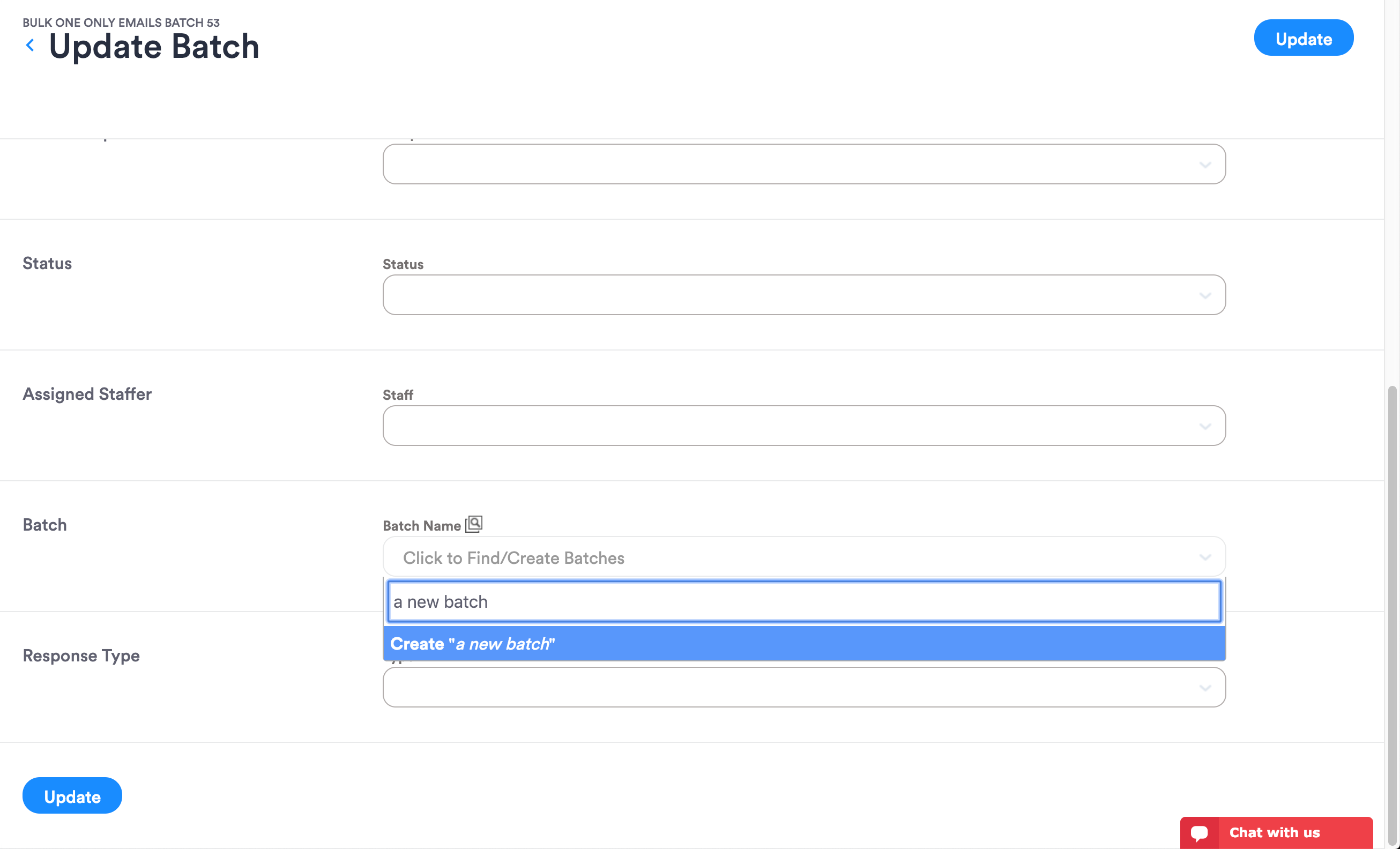 Create a Batch – Fireside