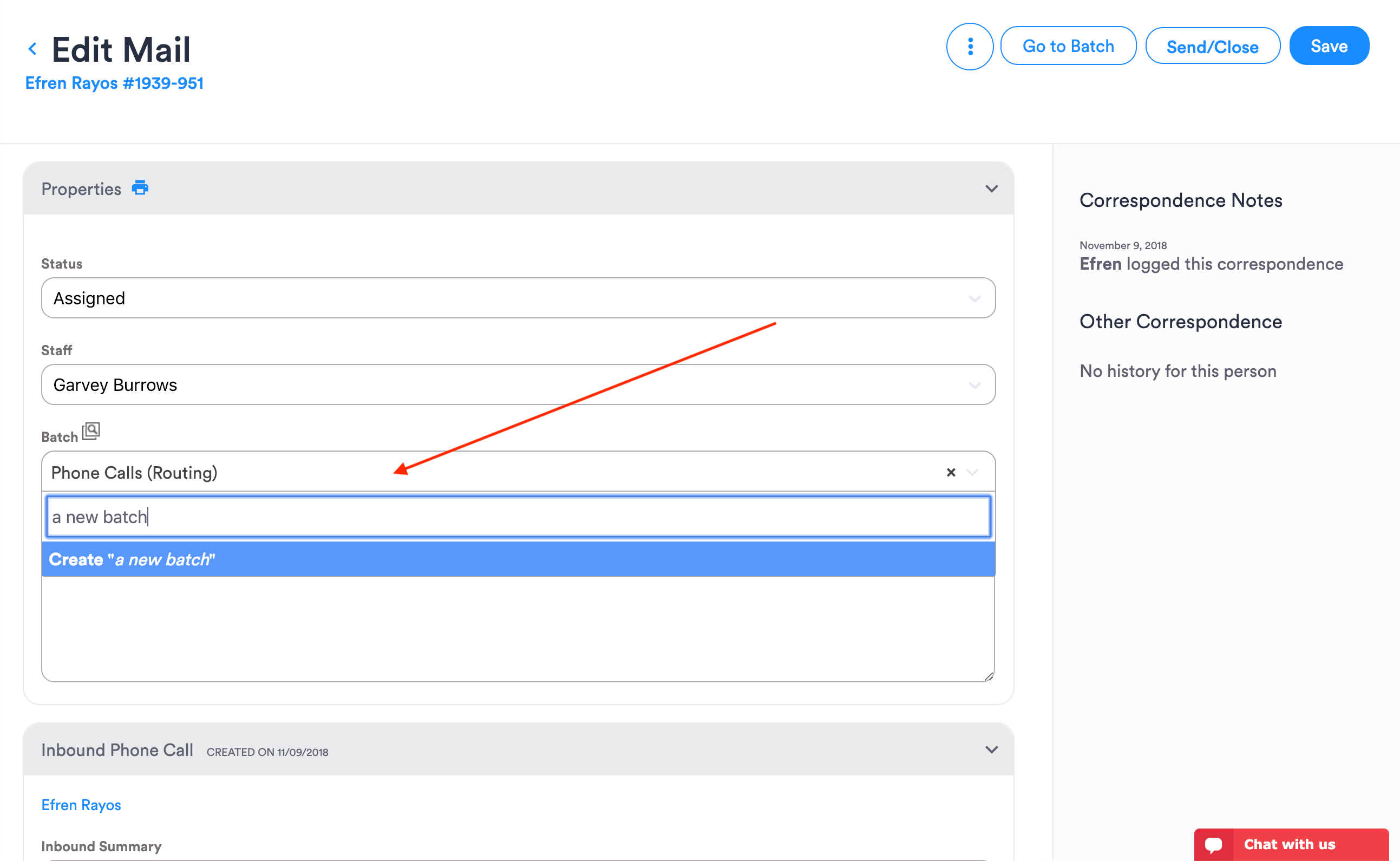 Create a Batch – Fireside
