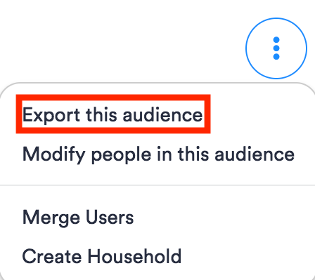 Export an Audience – Fireside