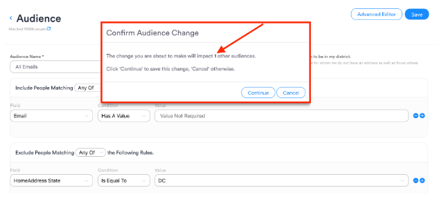 Example Audience: Composite (Nesting) Audiences – Fireside
