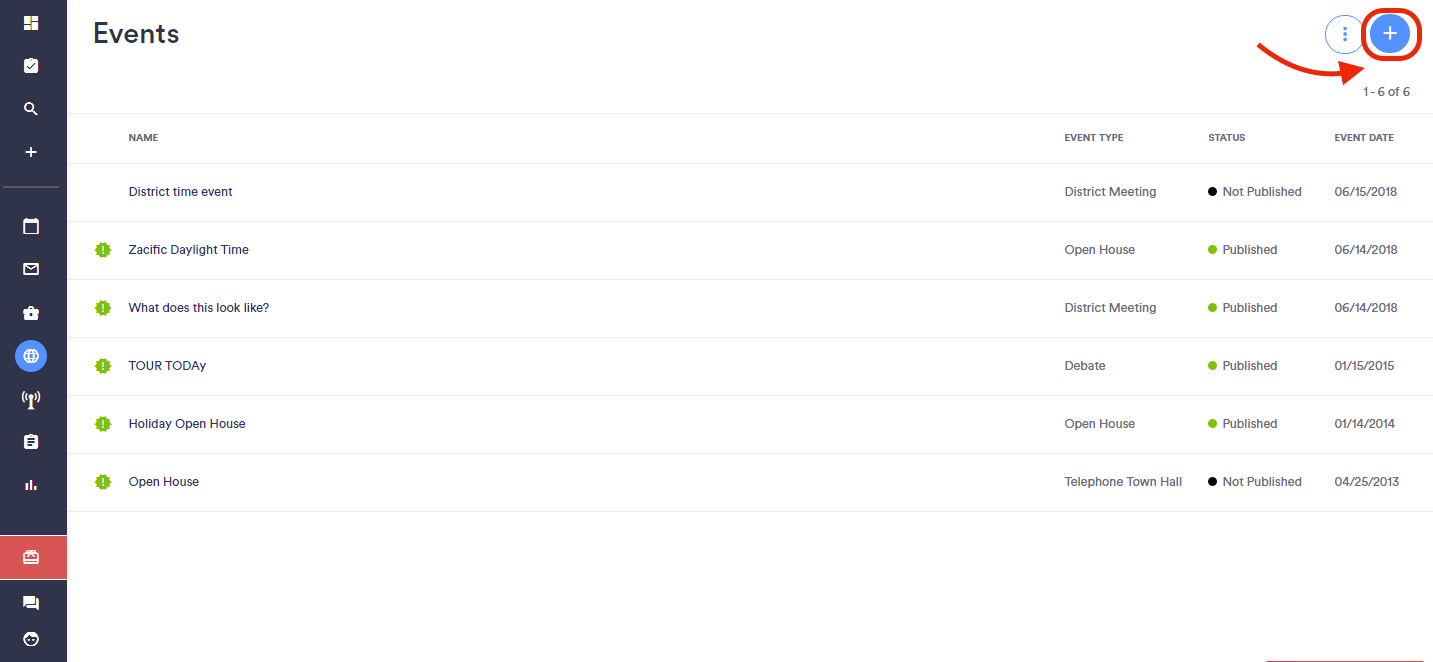 Website Events – Fireside