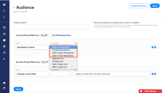 Example Audience: Newsletter Statistics – Fireside