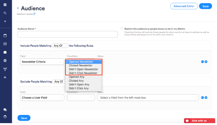Example Audience: Newsletter Statistics – Fireside