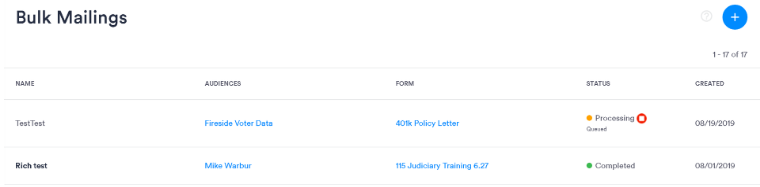 Processing a Bulk Mailing – Fireside
