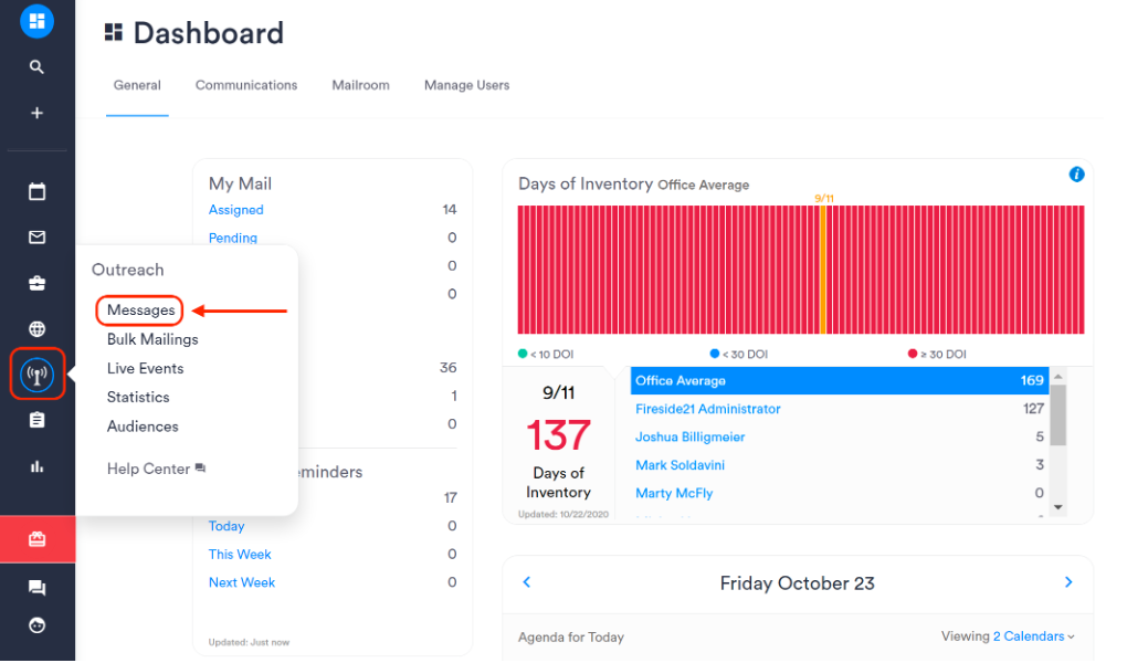 Fireside State About Messages – Fireside