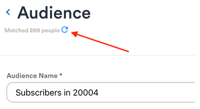 Fireside State Example Audience: Subscribers in specific Zip Code(s) – Fireside