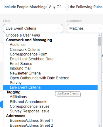 Fireside State Example Audience: Fireside Live Events Participation – Fireside