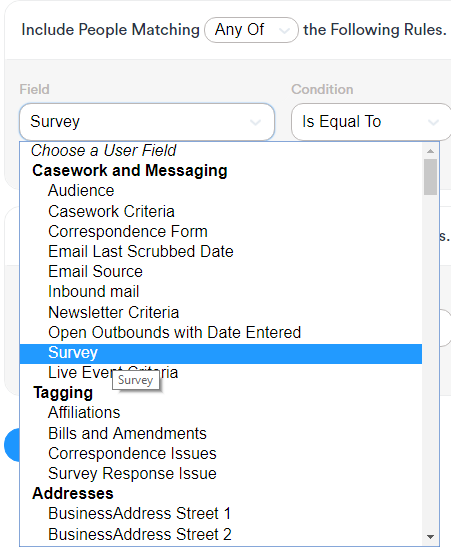 Fireside State Example Audience: Survey Responses – Fireside
