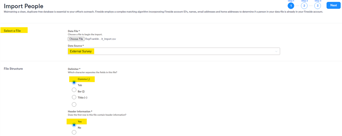 How to Import New People Records – Fireside