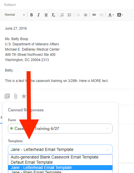 Casework Email Form Letters and Templates – Fireside