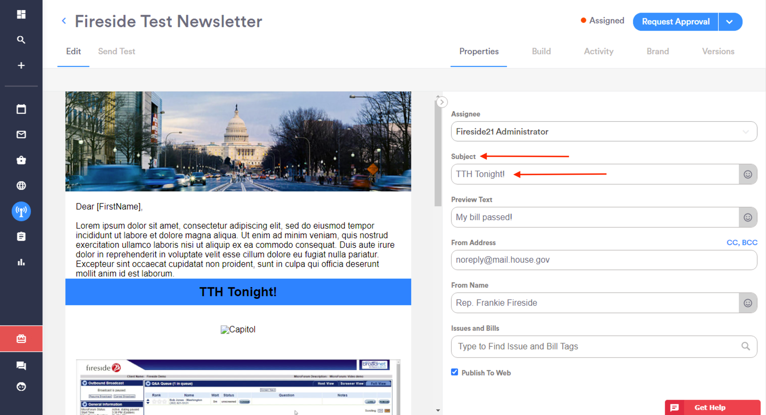 Updating the Subject Line of a Message – Fireside